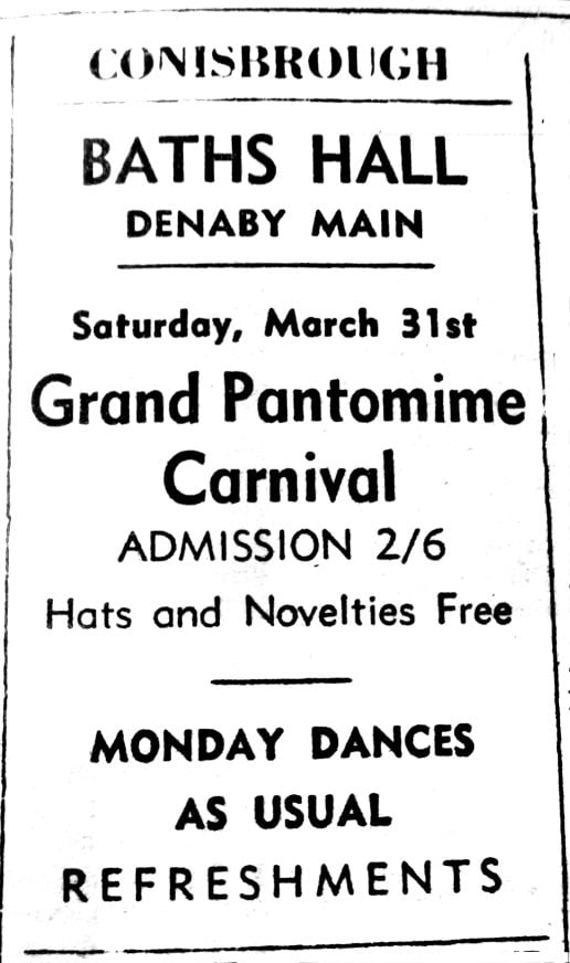 Grand Pantomime Carnival (advert) | Conisbrough and Denaby Main Local ...